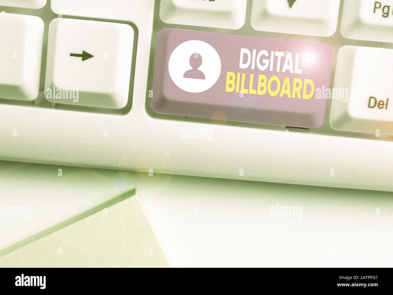 Handwriting text writing Digital Billboard. Conceptual photo billboard ...