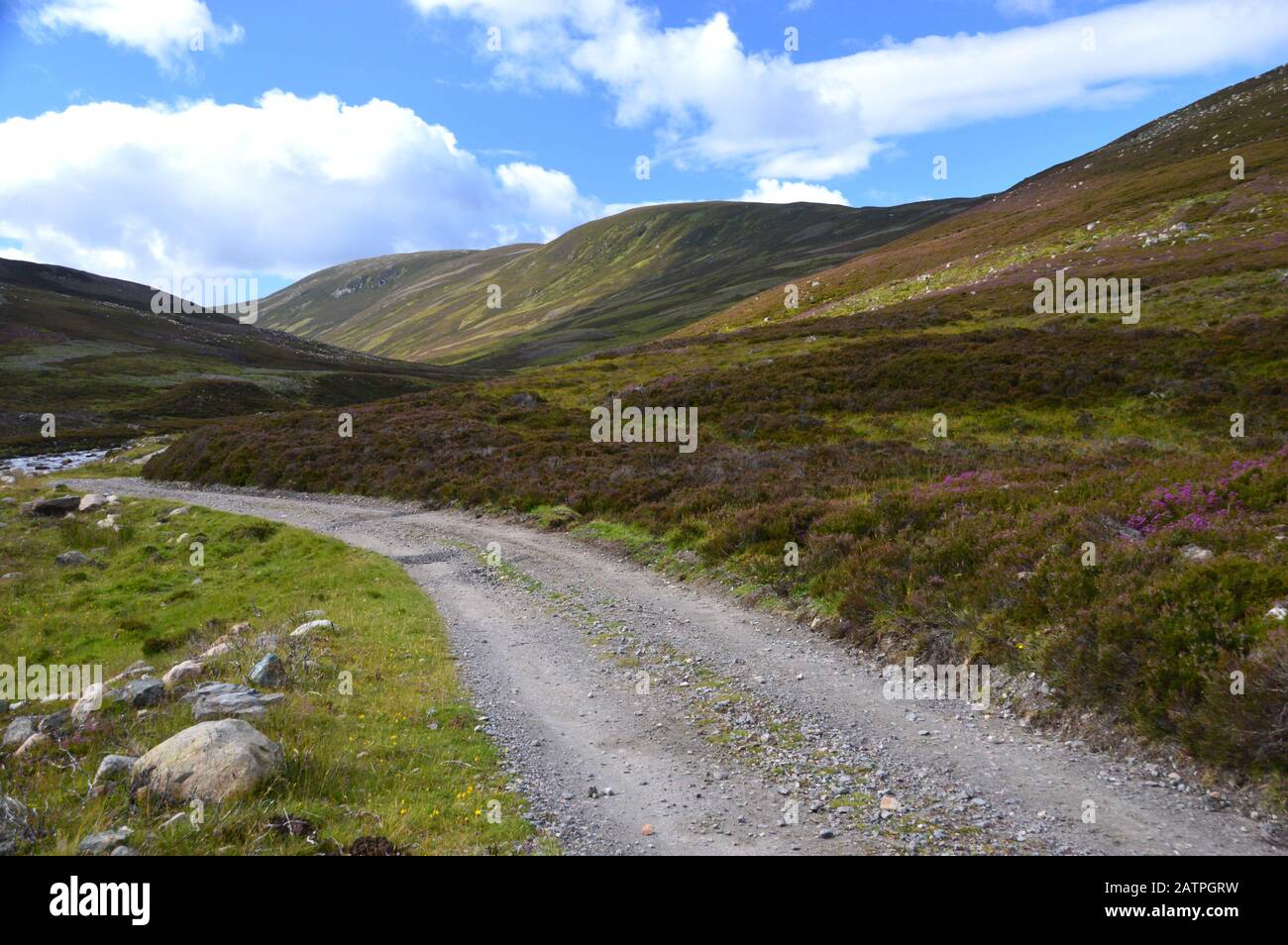 Glen Callater & Jock's Road near Auchallater Farm on Route to the ...