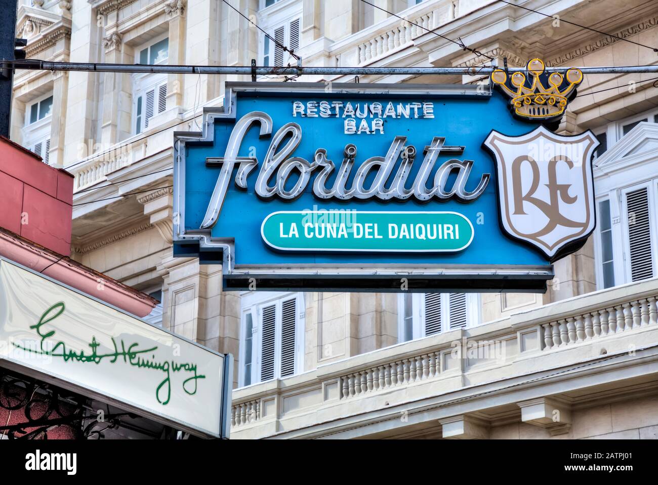 Sign, El Floridita Bar and Restaurant, Hemingway's Favorite, Old Town ...