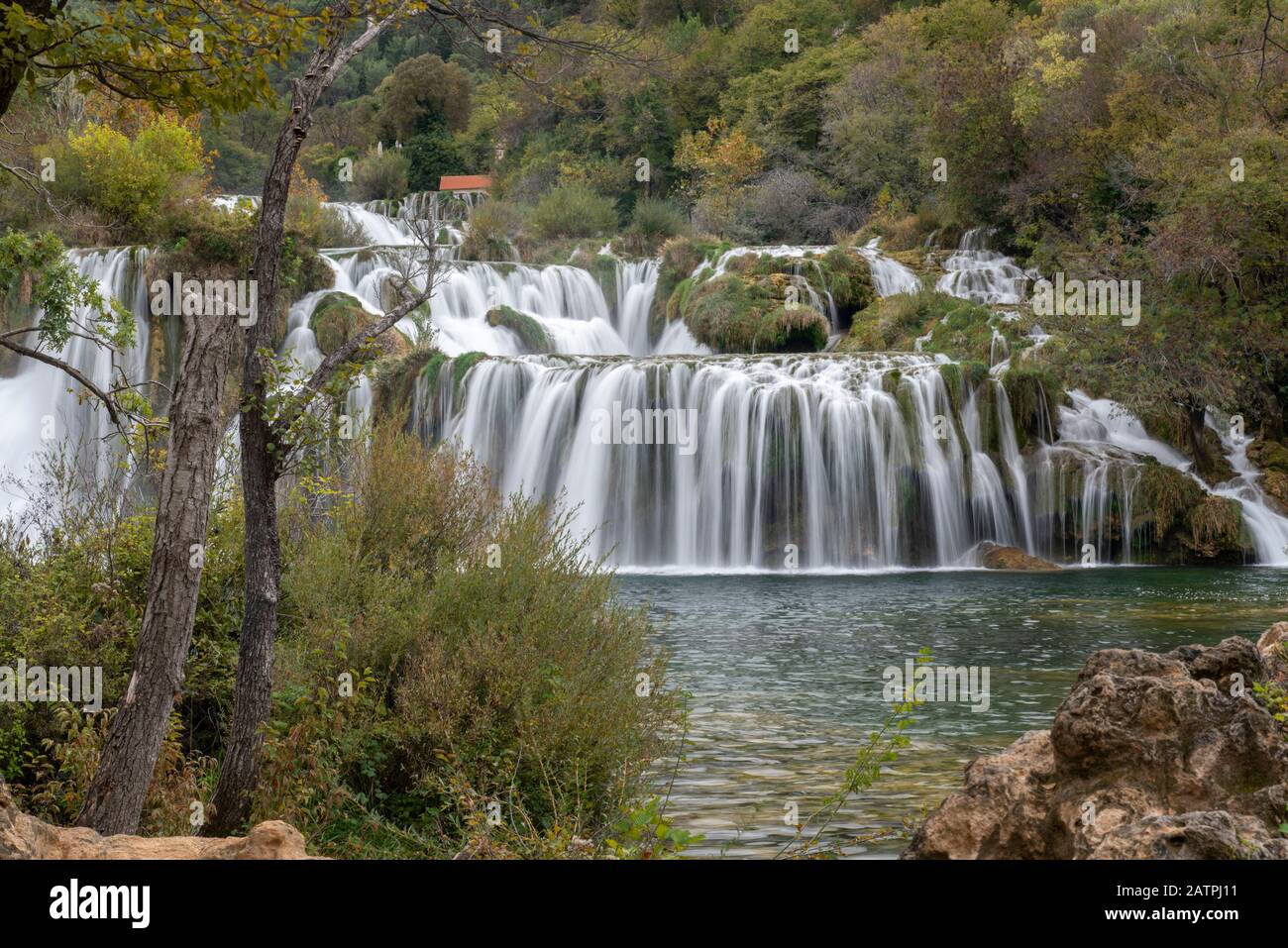Cascading Waterfalls Skradinski Buk. Krka National Park, Croatia Stock Photo - Alamy