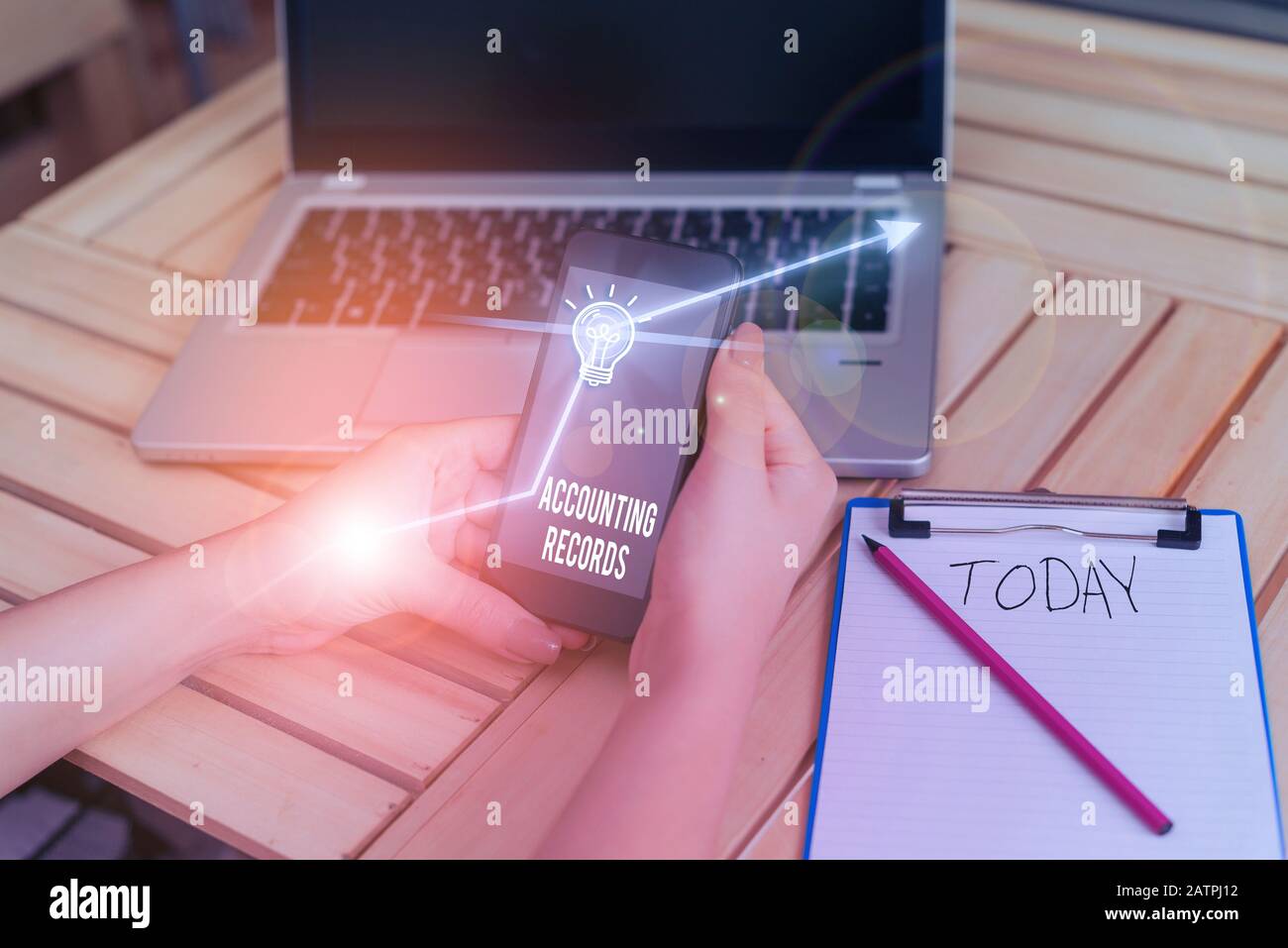 Word writing text Accounting Records. Business photo showcasing Manual ...