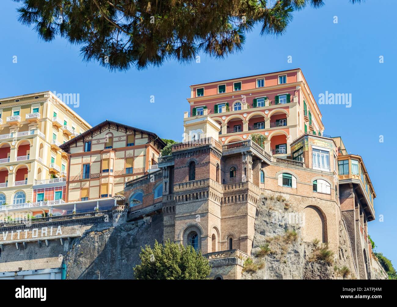 Colourful architecture in the Isle of Capri; Capri, Italy Stock Photo ...