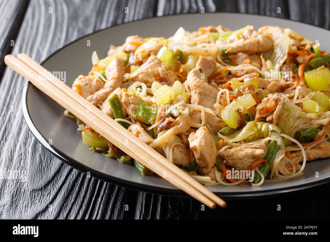 Pancit Bihon On Plate