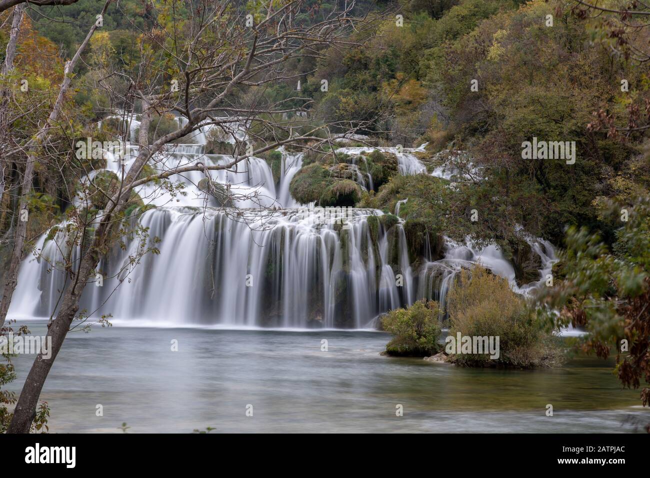 Cascading Waterfalls Skradinski Buk. Krka National Park, Croatia Stock Photo - Alamy