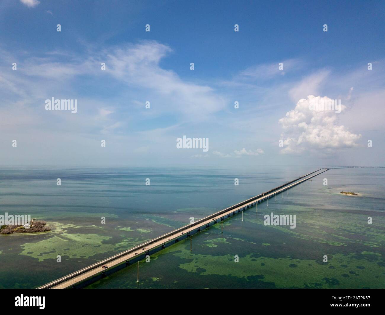 Aerial view seven mile bridge hi-res stock photography and images - Alamy