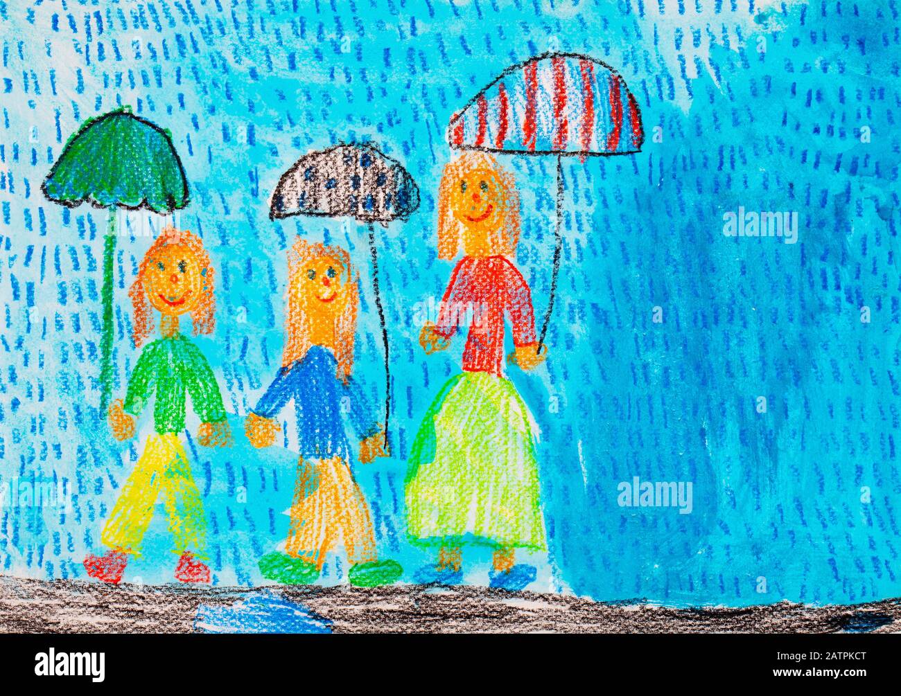 Rainy Season Drawings For Kids