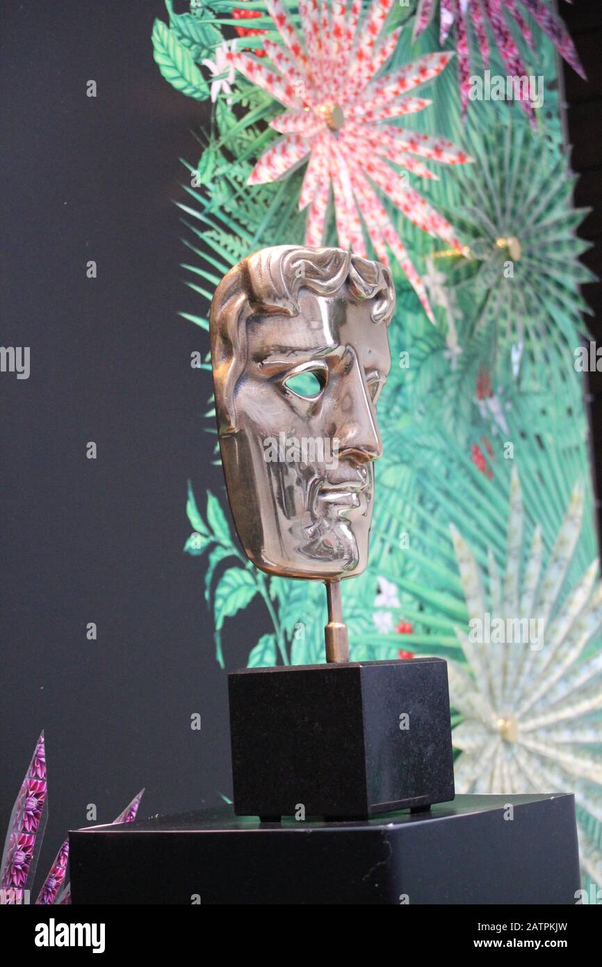BAFTA statue, London, UK - June 19th 2018 : Bafta (British Academy film ...