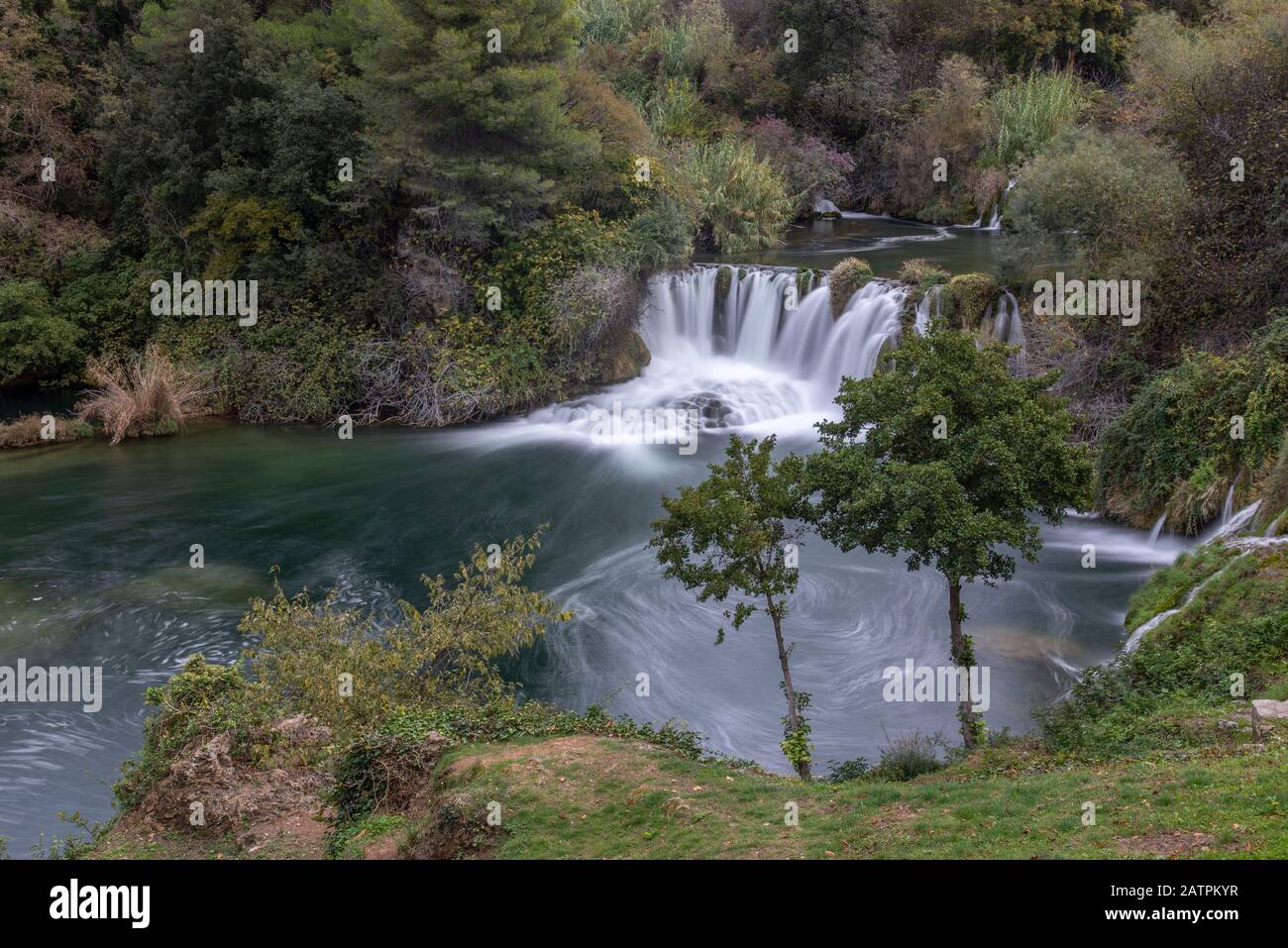 Cascading Waterfalls Skradinski Buk. Krka National Park, Croatia Stock Photo - Alamy
