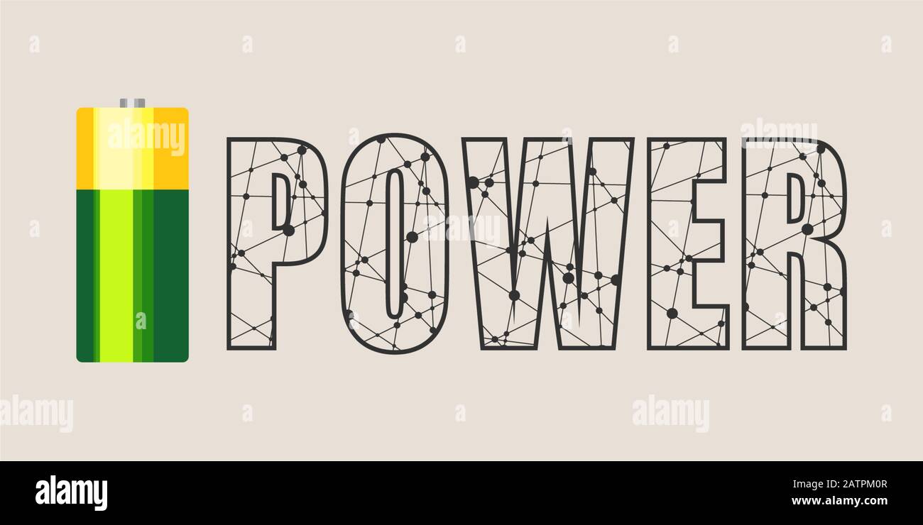 Vector illustration of cylinder battery Stock Vector Image & Art - Alamy