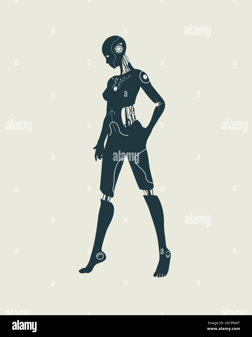 Abstract humanoid robot Stock Vector Image & Art - Alamy