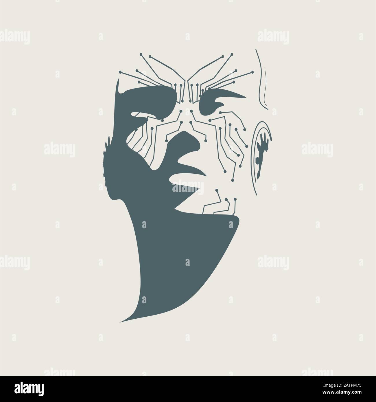 Abstract humanoid robot Stock Vector Image & Art - Alamy