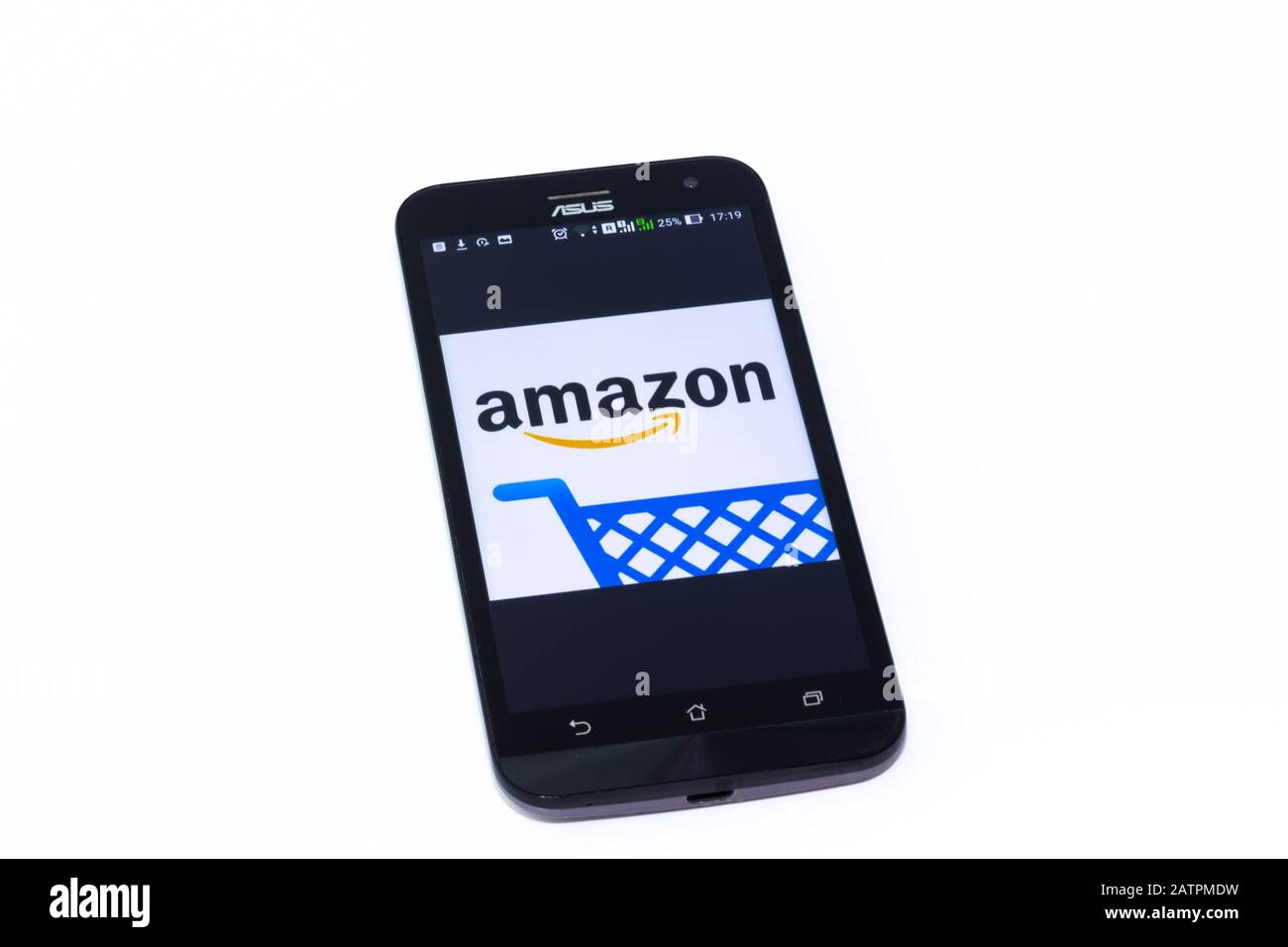 Amazon logo on screen Cut Out Stock Images & Pictures - Alamy