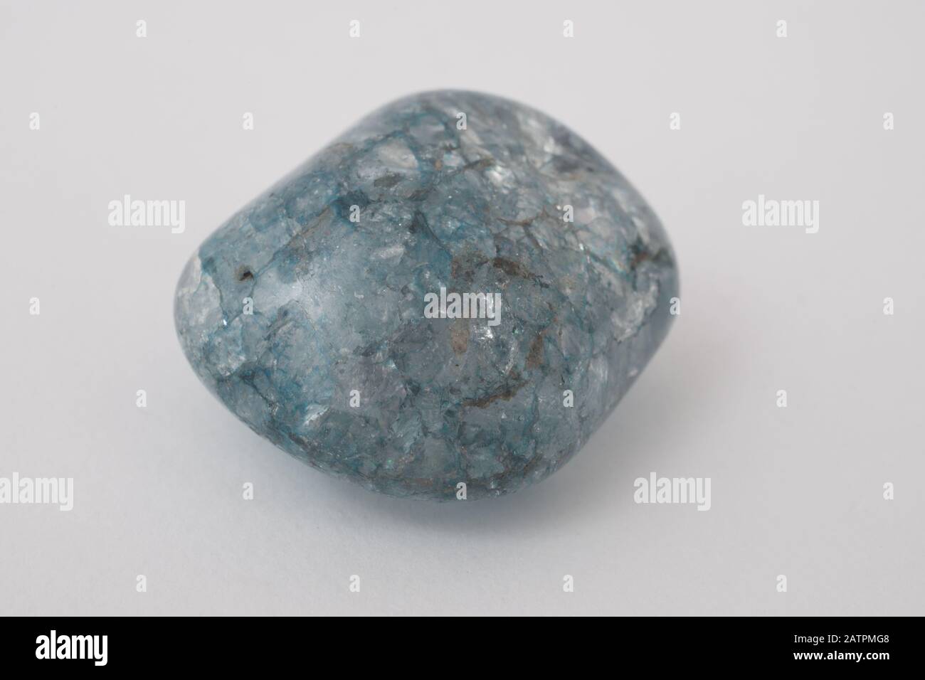 A blue silver gemstone Stock Photo - Alamy