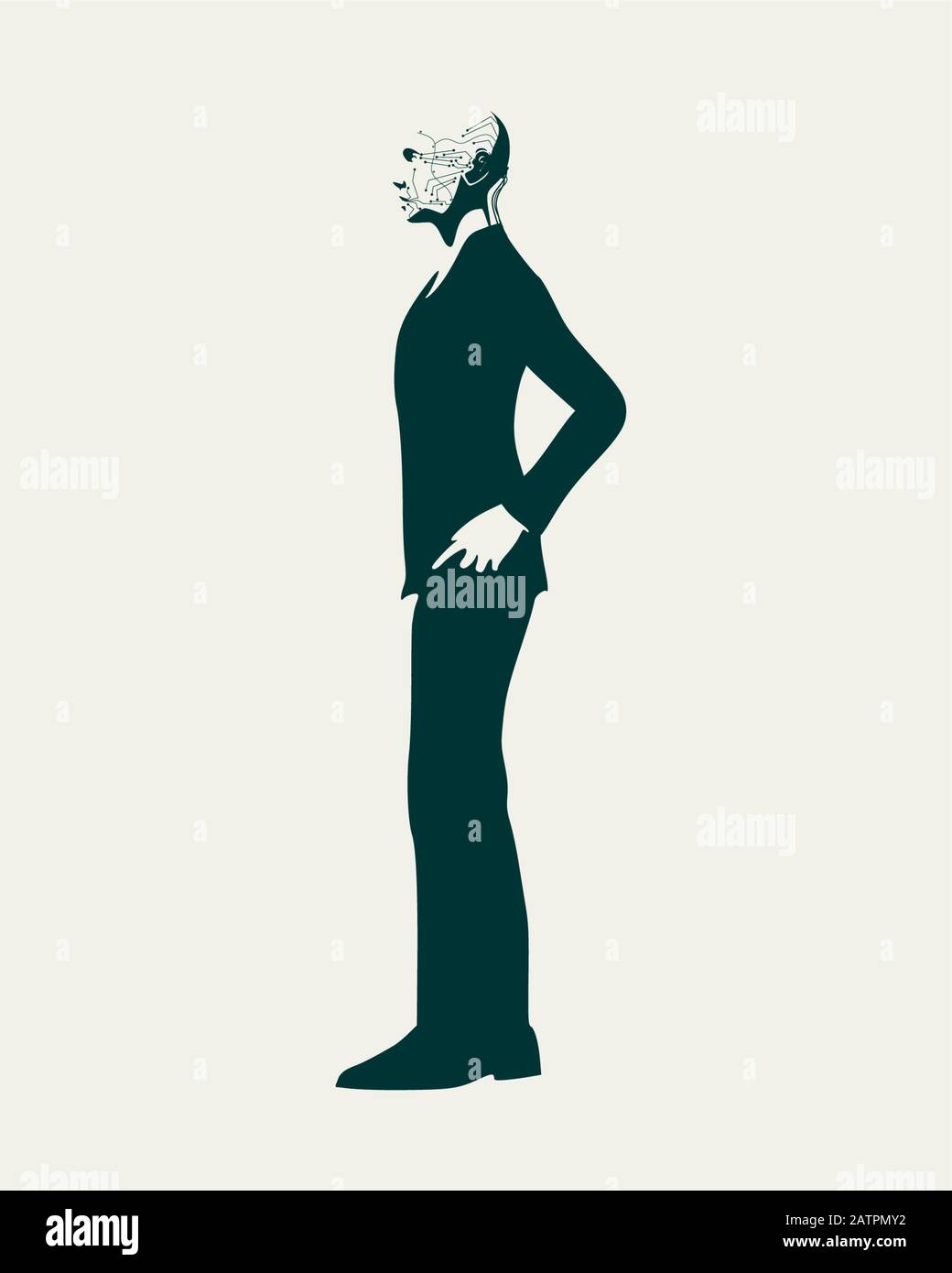 Abstract humanoid robot Stock Vector Image & Art - Alamy