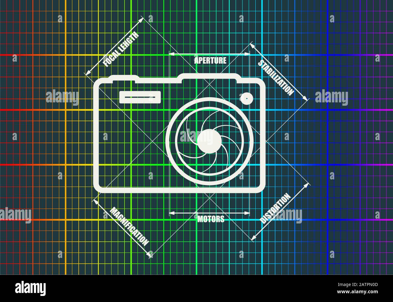 Photo camera icon. Vector. Main parameters Stock Vector Image & Art - Alamy