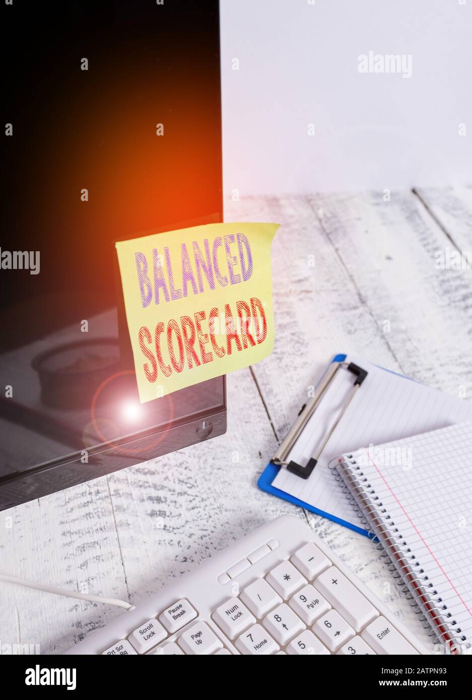 Handwriting text writing Balanced Scorecard. Conceptual photo a ...