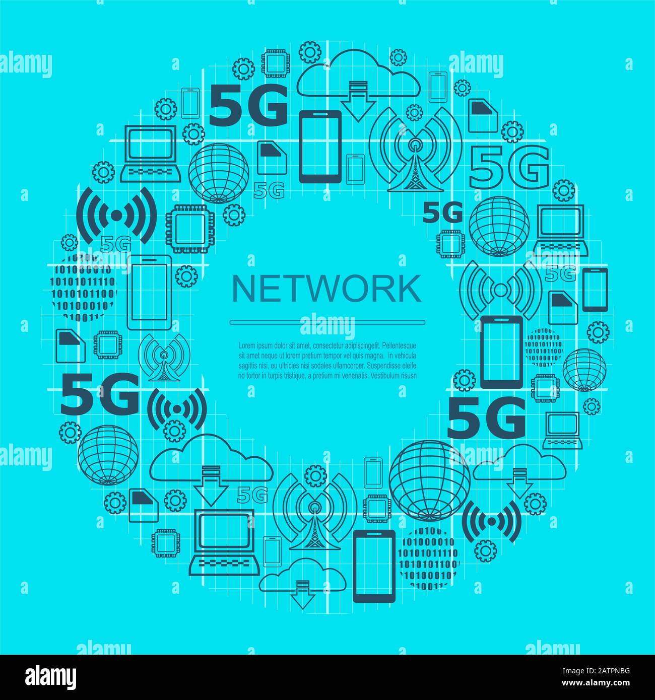 5G technology background Stock Vector Image & Art - Alamy
