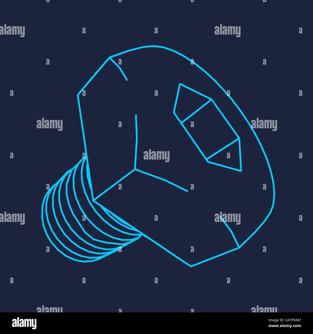 Abstract bolt contour Stock Vector Image & Art - Alamy