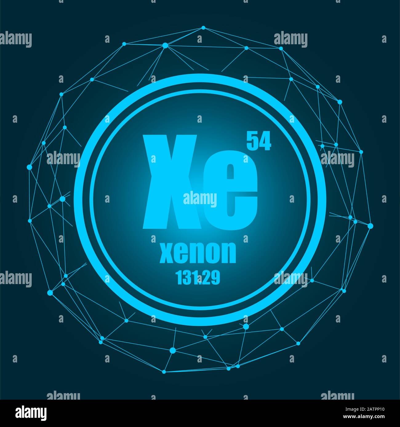 Xenon atomic structure Stock Vector Images - Alamy