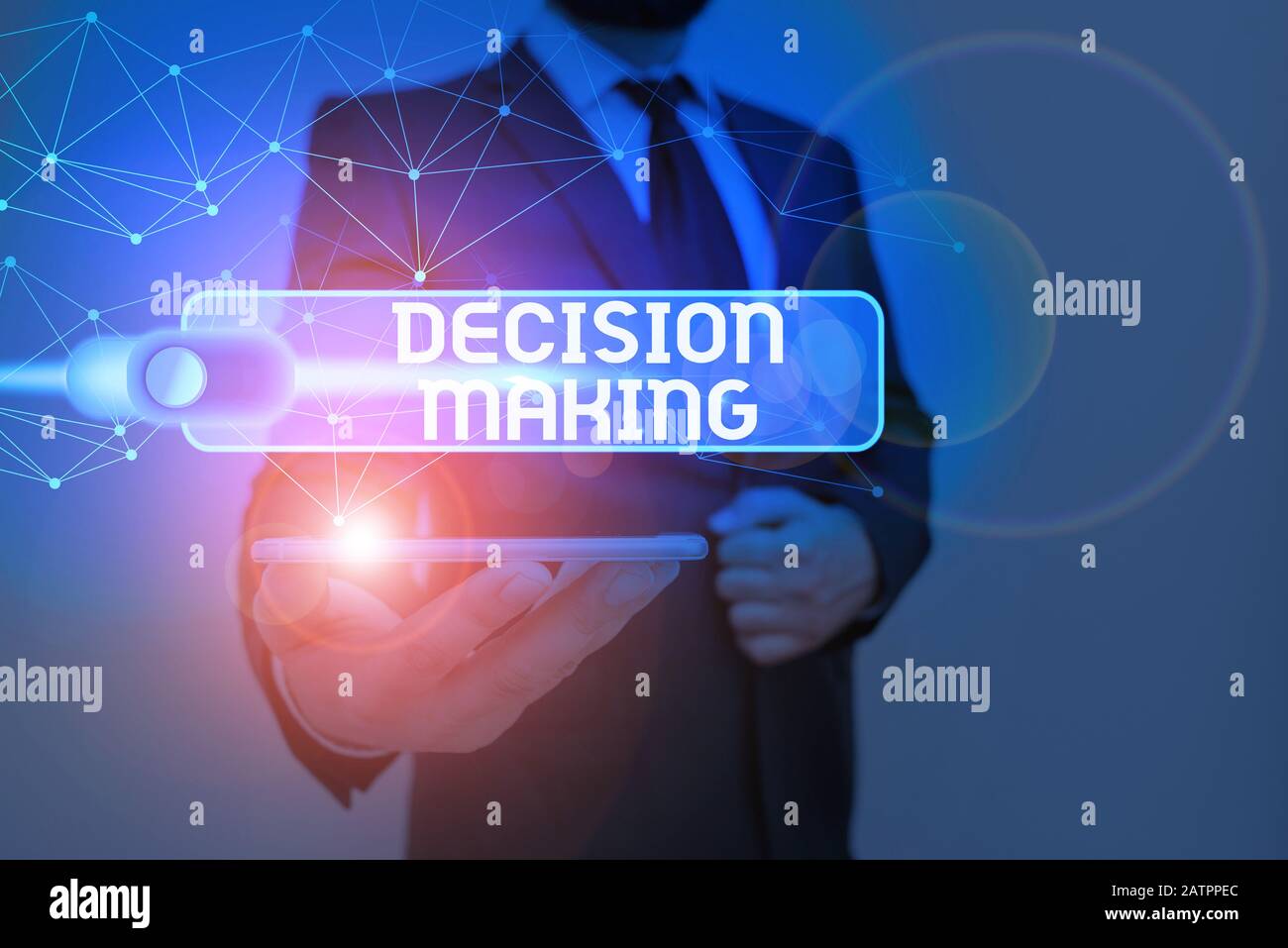 Writing note showing Decision Making. Business concept for process of ...