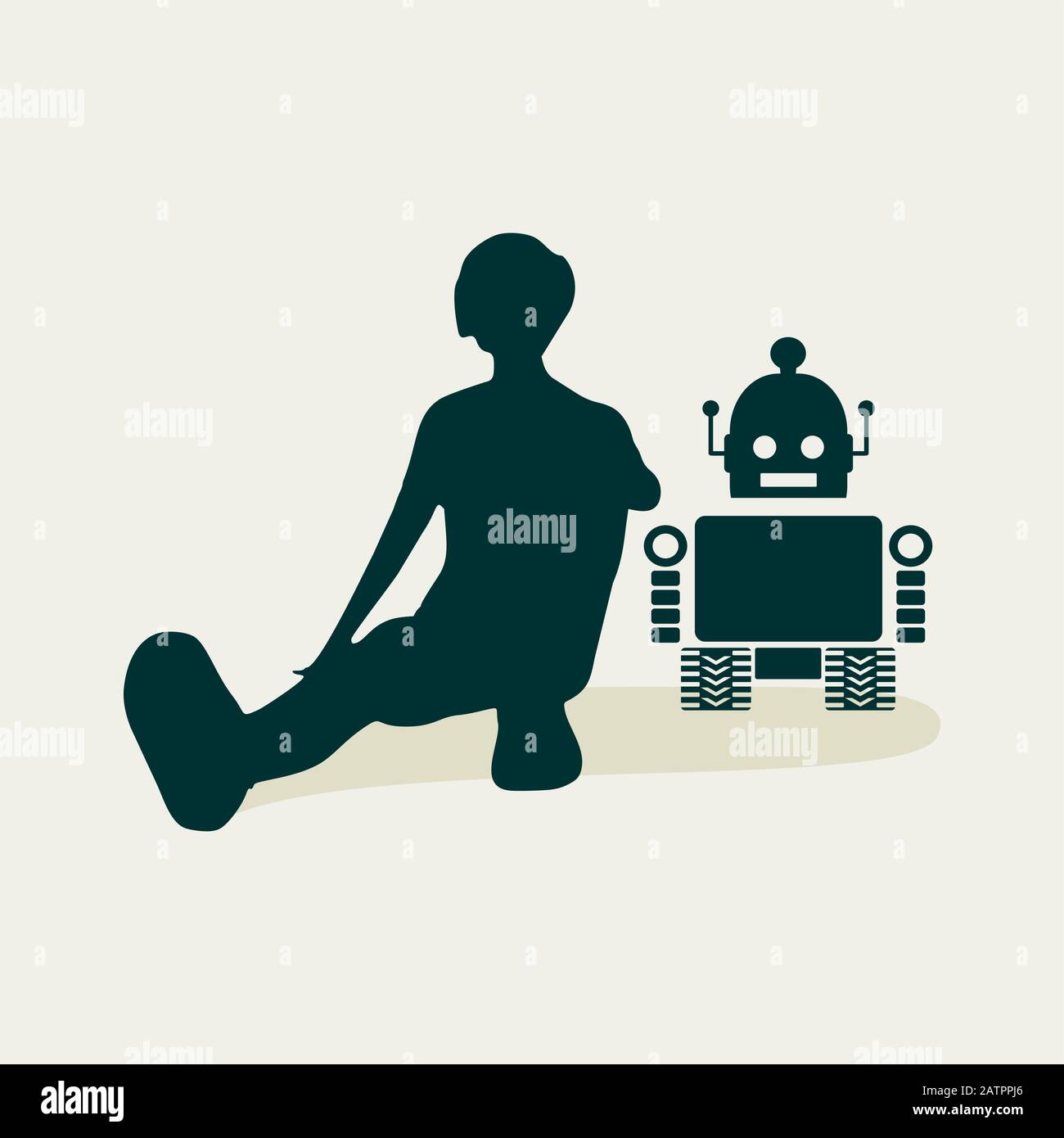 Human and robot relationships Stock Vector Image & Art - Alamy