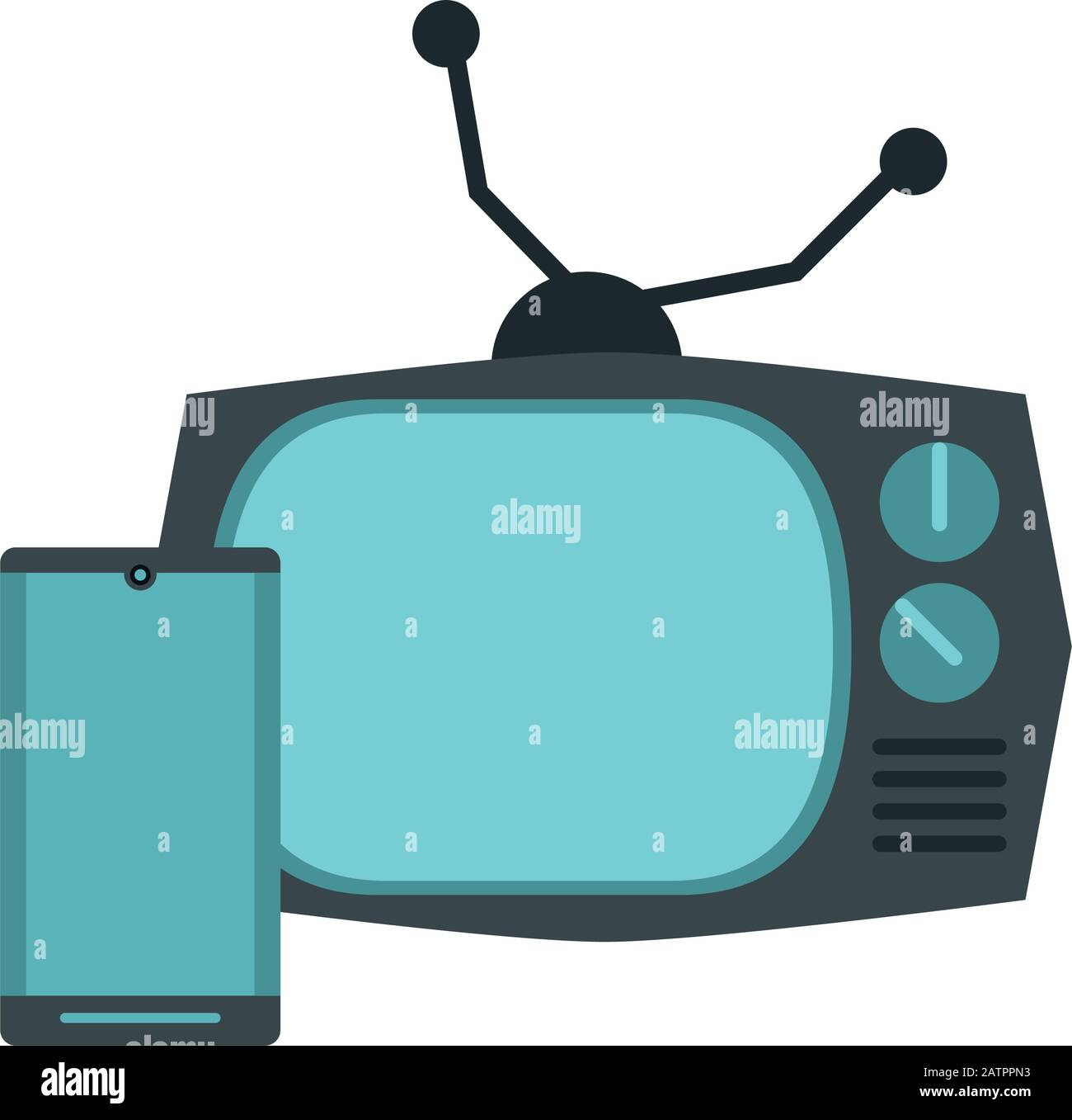 television appliance with smartphone devices Stock Vector Image & Art ...