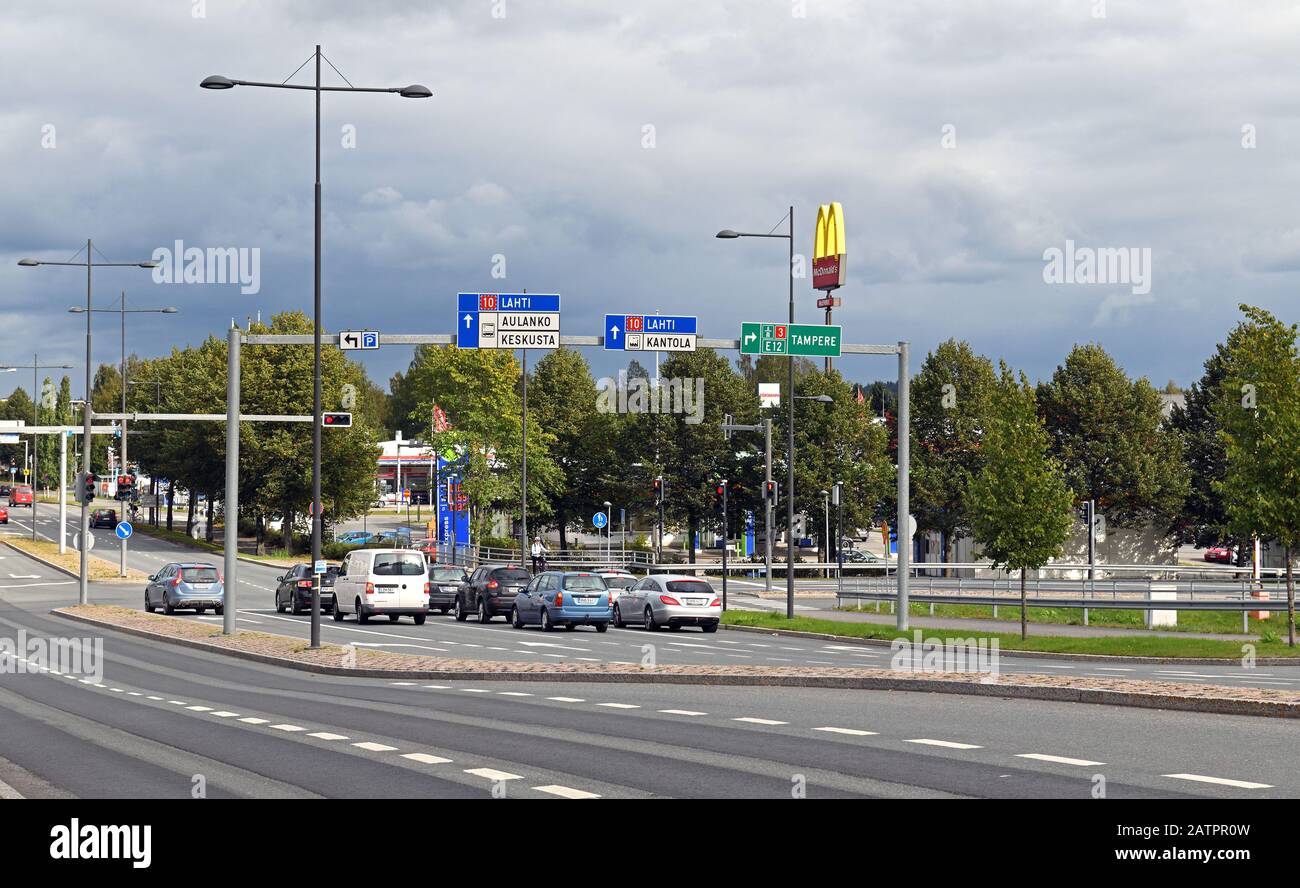 Finnish road signs hi-res stock photography and images - Alamy