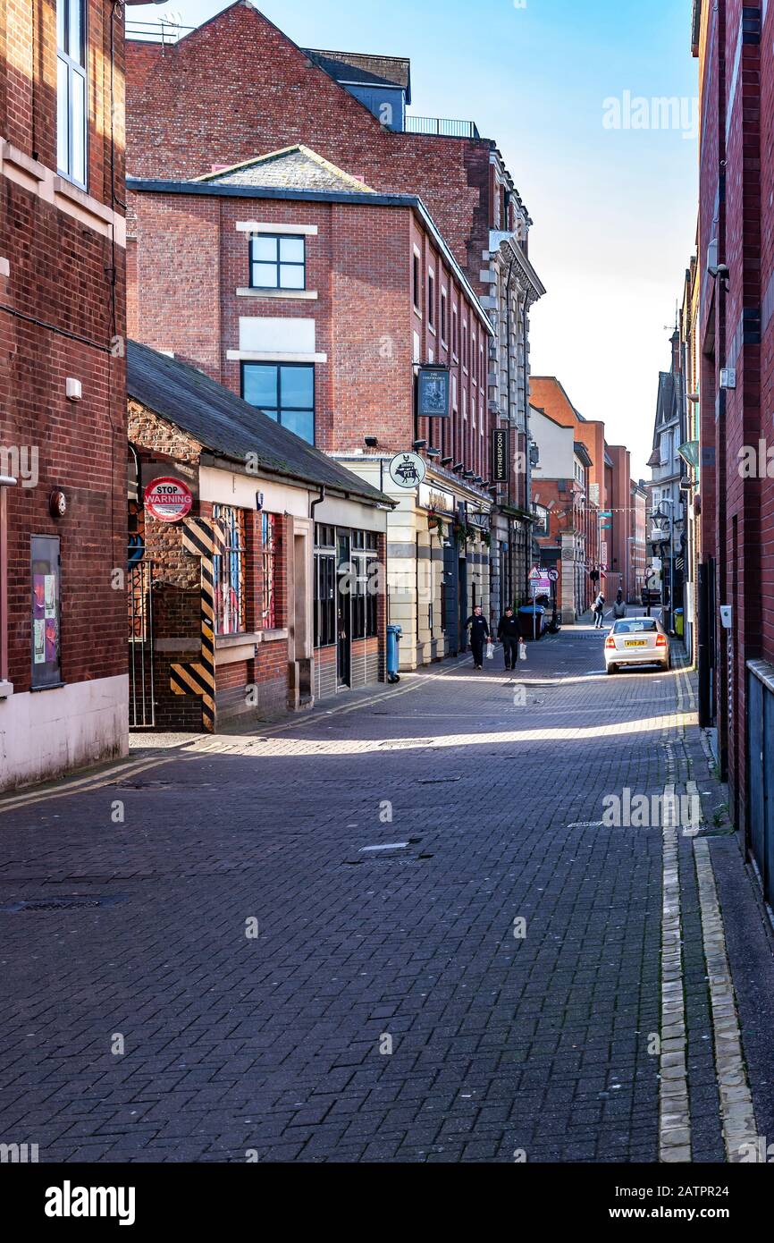 Northampton town centre The Riddings going into town. England, UK Stock ...