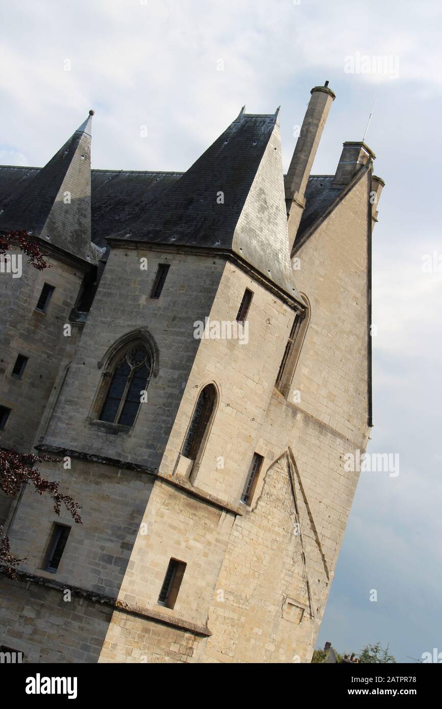 medieval castle in argentan in normandy (france Stock Photo - Alamy