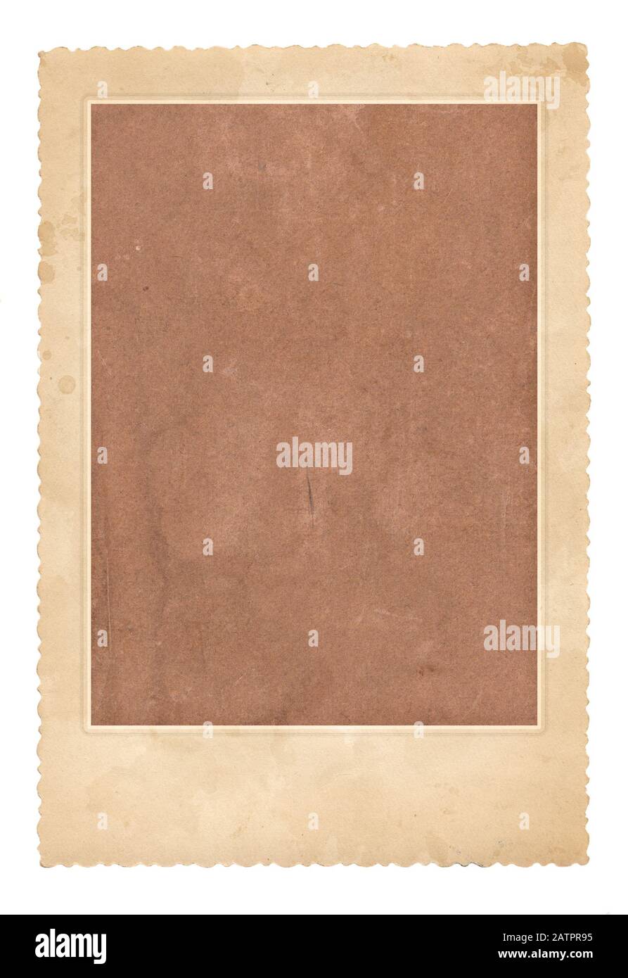 Old photo frame. Vintage paper. Retro card Stock Photo - Alamy
