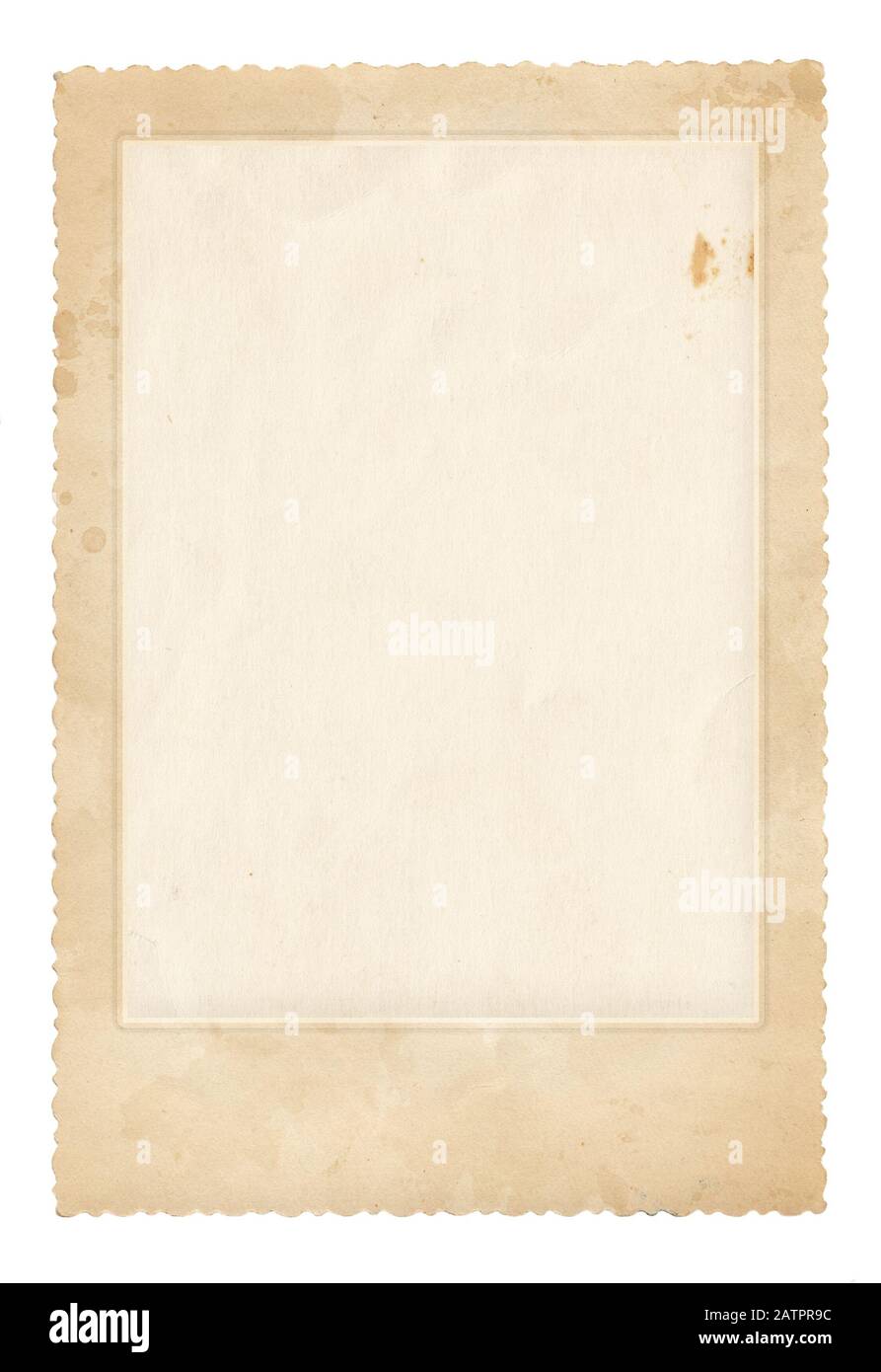 Old photo frame. Vintage paper. Retro card Stock Photo - Alamy
