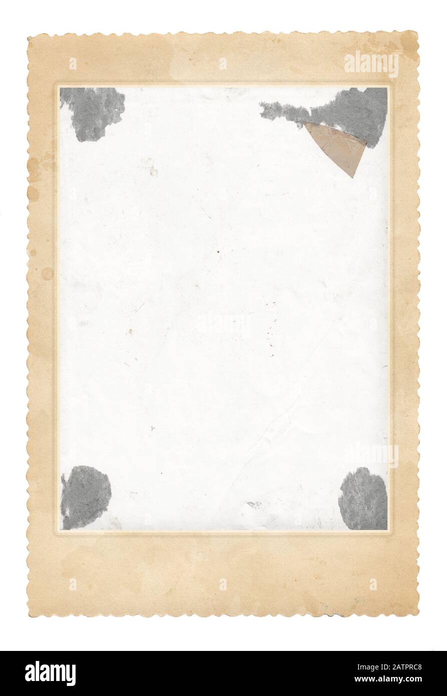 Old photo frame. Vintage paper. Retro card Stock Photo - Alamy