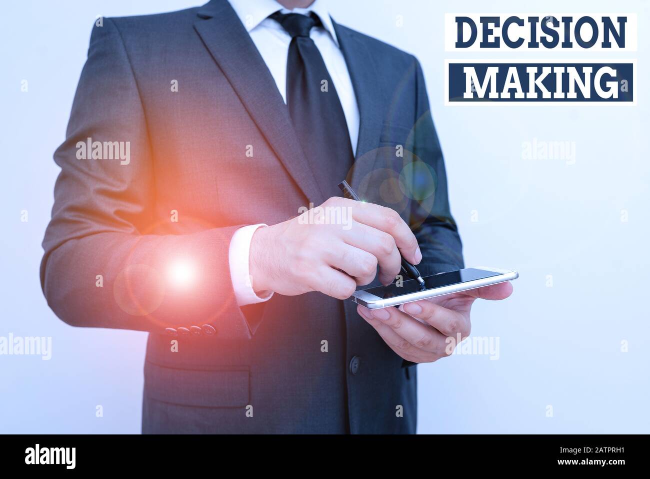 Conceptual hand writing showing Decision Making. Concept meaning ...