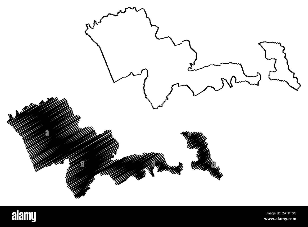 Mafeteng District (Districts of Lesotho, Kingdom of Lesotho) map vector ...