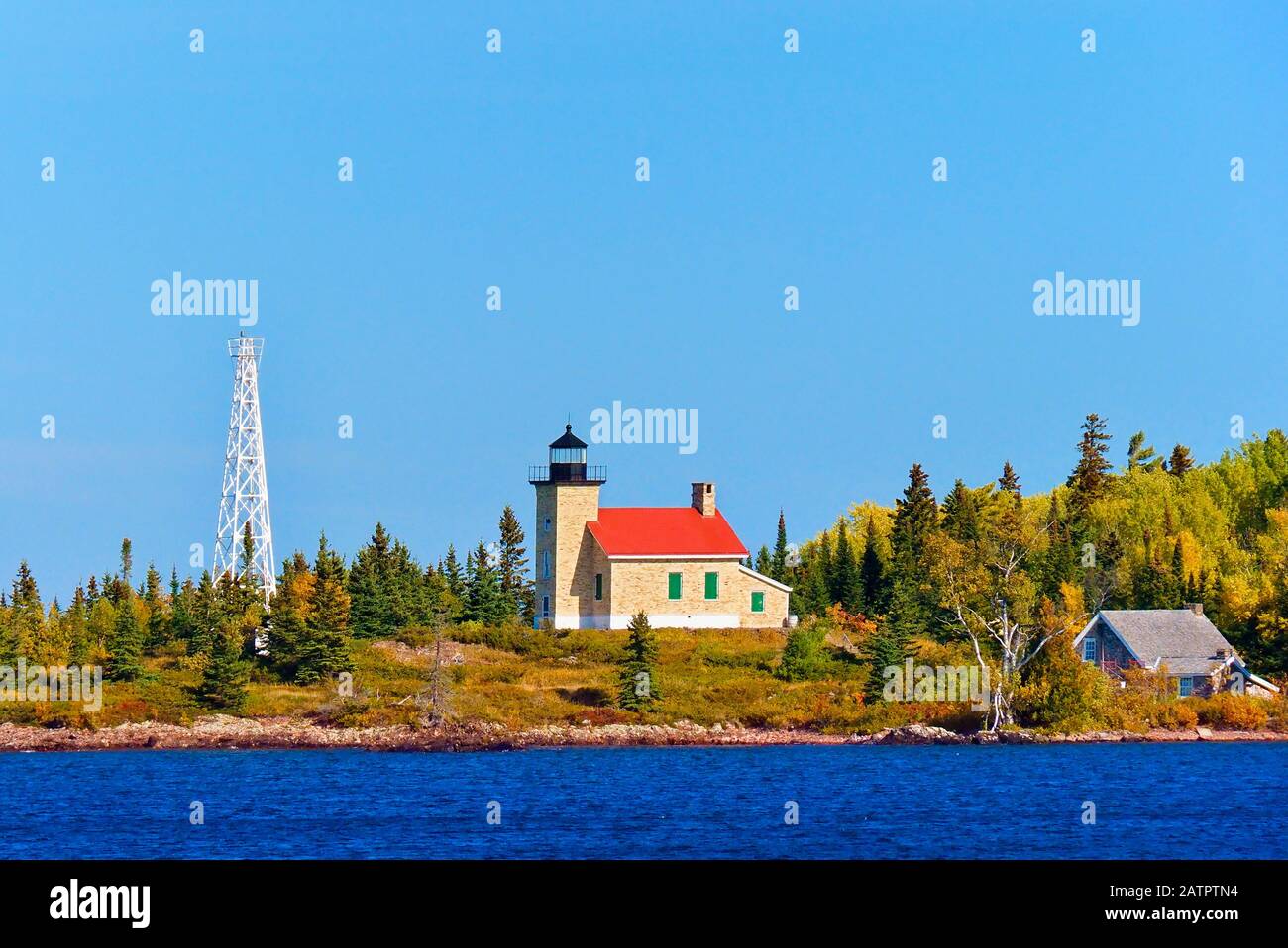Copper Harbor Lighthouse High Resolution Stock Photography and Images ...