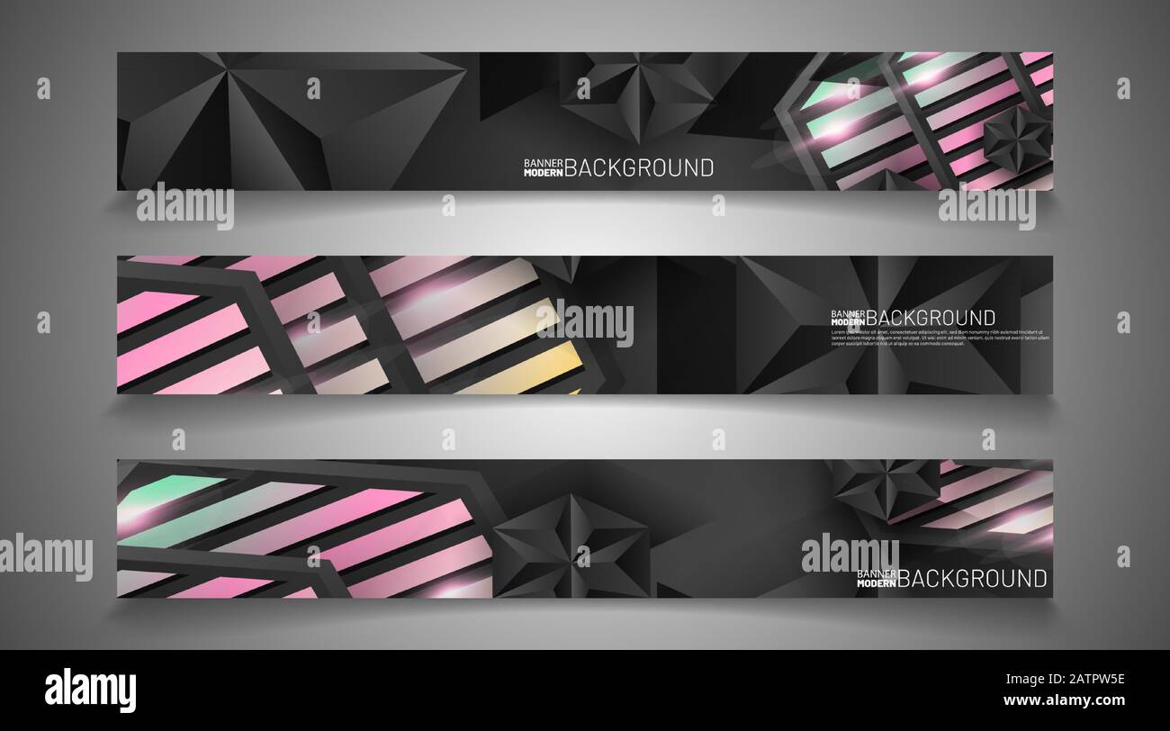 Set banner background for your design. vector graphic design ...