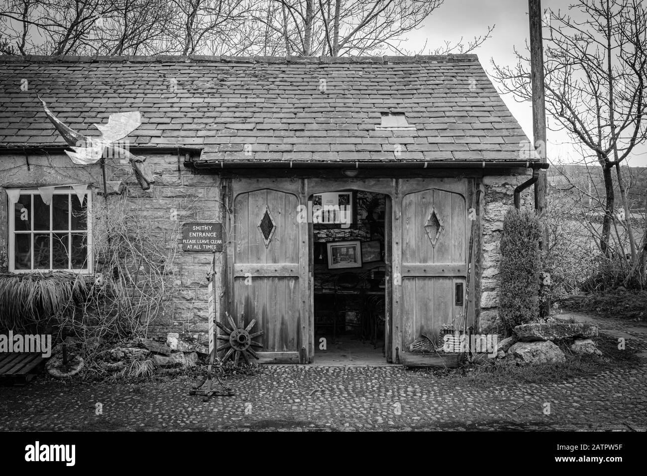 Blacksmiths shop, Malham, Yorkshire Dales National Park, North ...