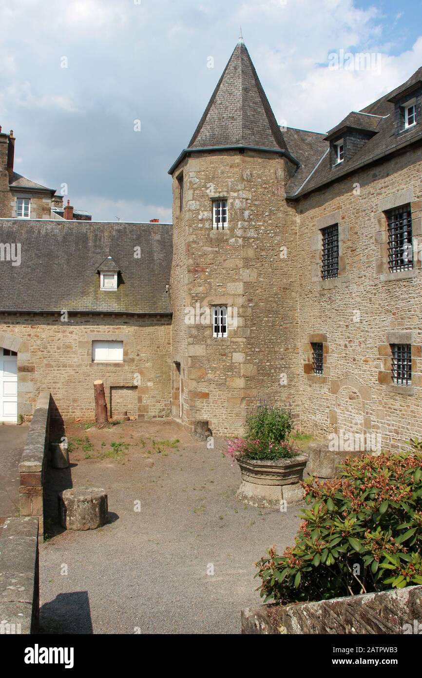 medieval mansion in avranches (france Stock Photo - Alamy