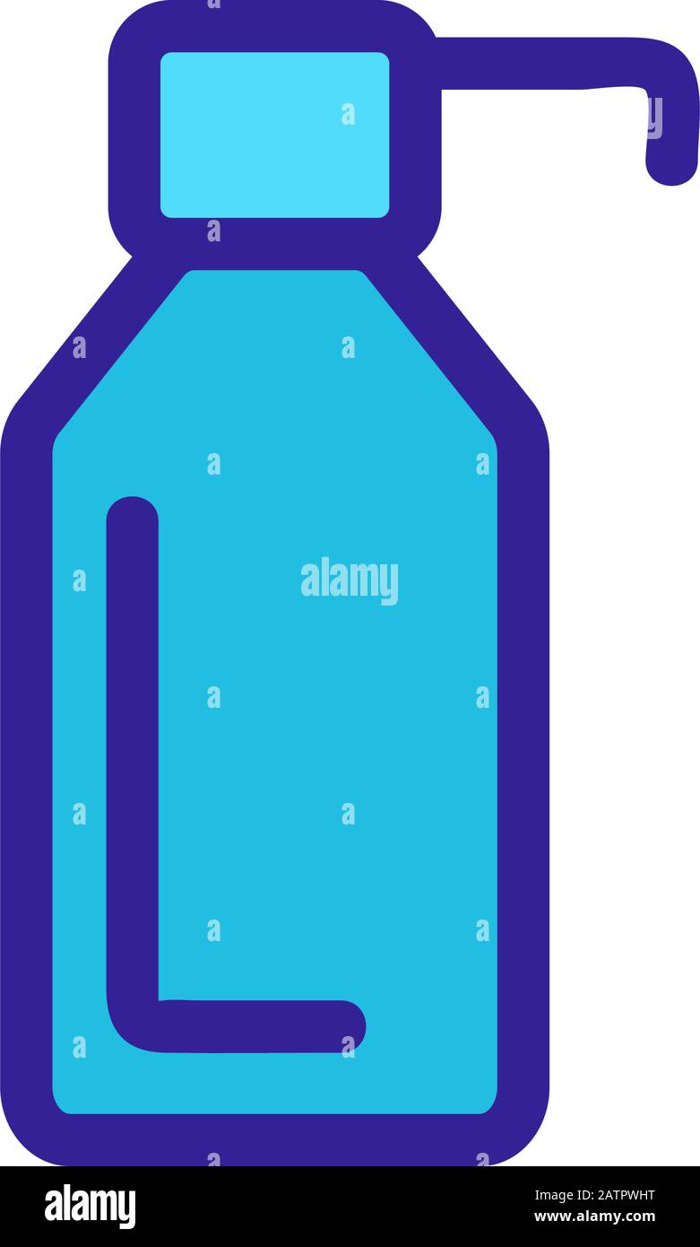 Protective cream icon vector. Isolated contour symbol illustration ...