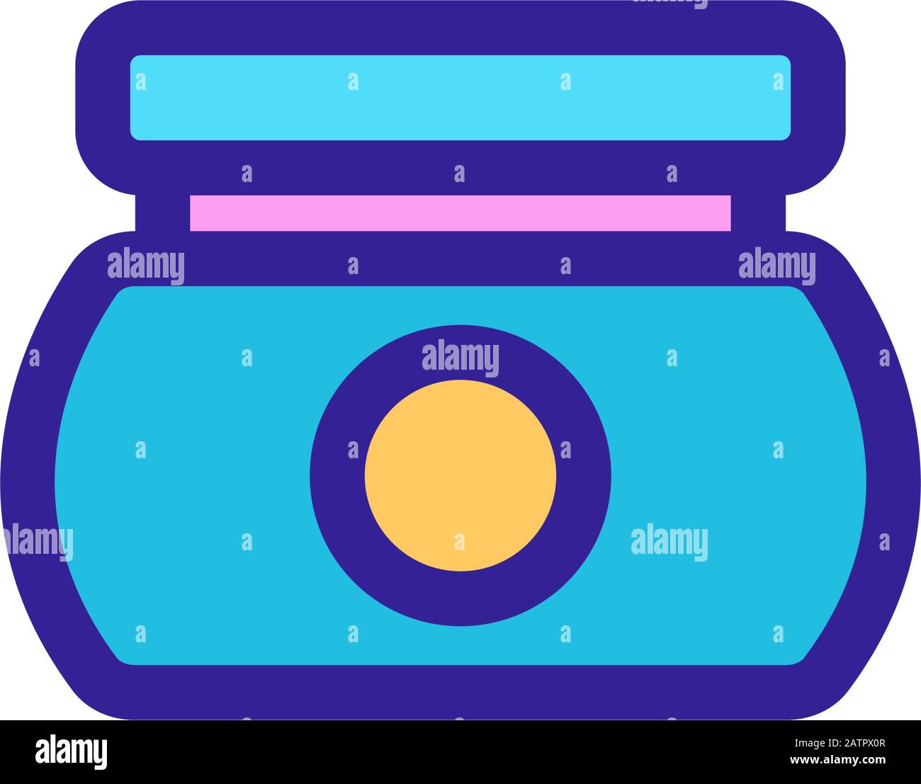 Moisturizing cream icon vector. Isolated contour symbol illustration ...