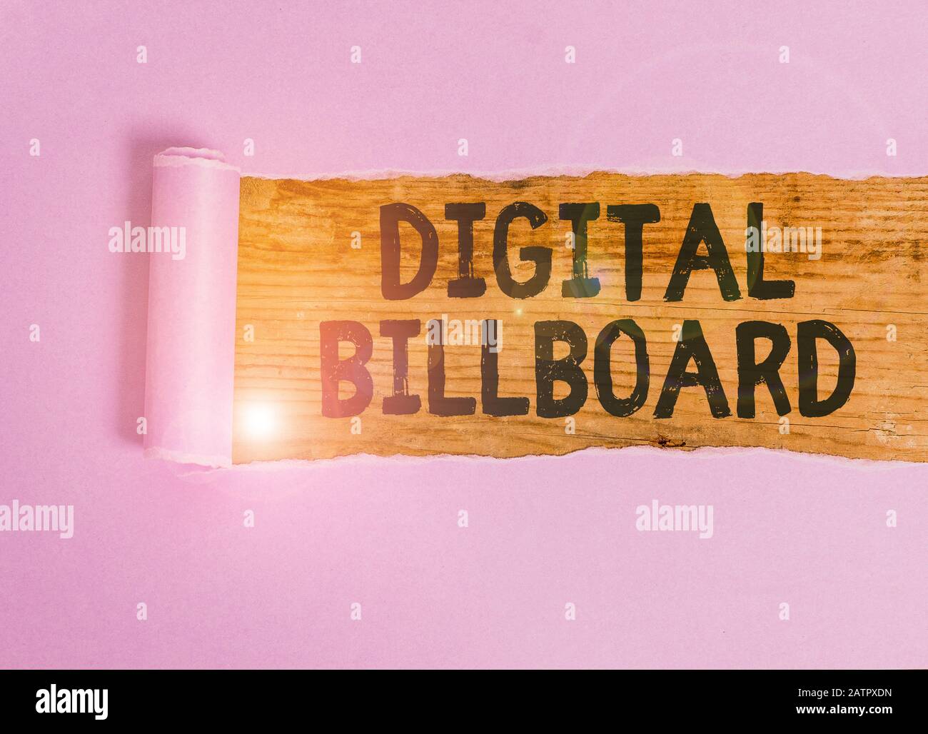 Handwriting text Digital Billboard. Conceptual photo billboard that ...