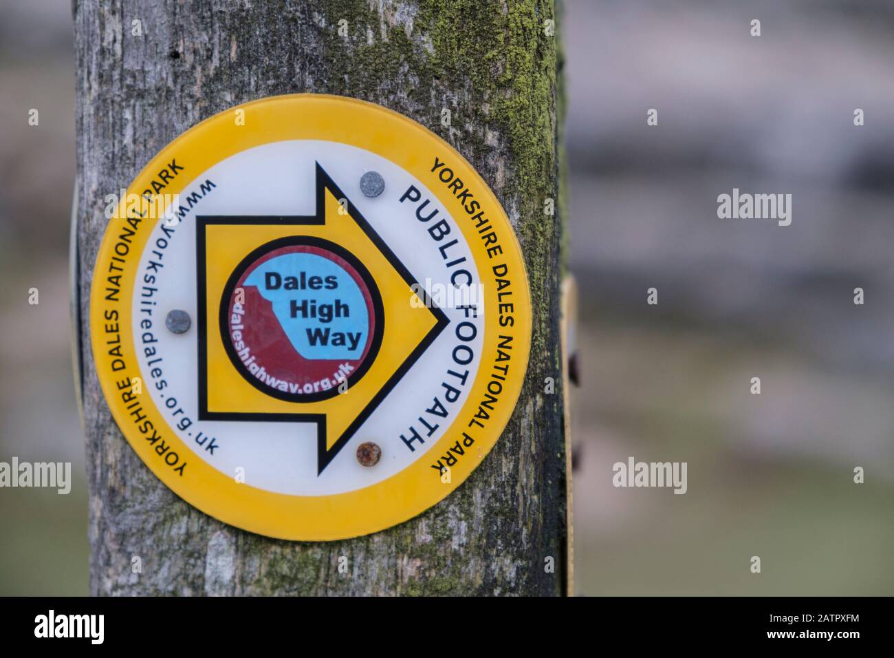 Malham cove direction sign hi-res stock photography and images - Alamy