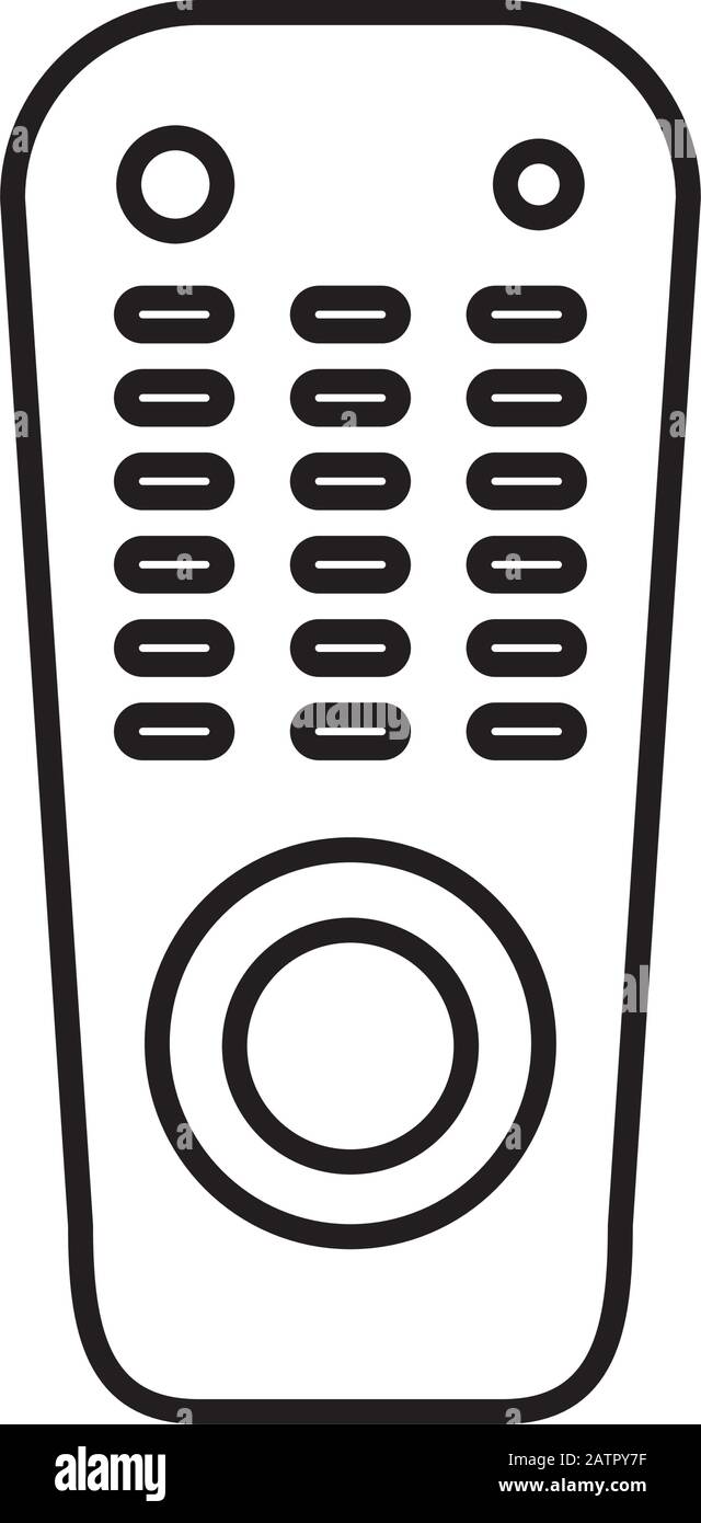 tv control device isolated icon Stock Vector Image & Art - Alamy
