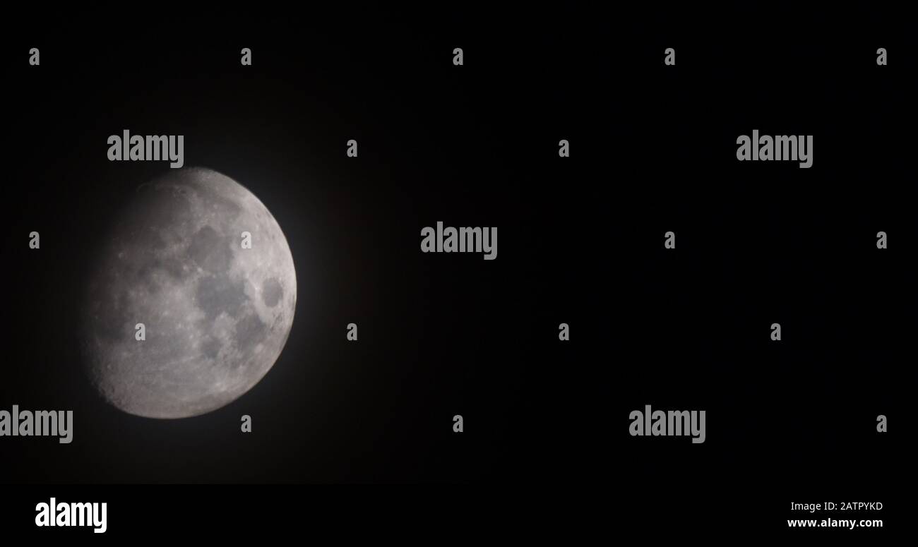 Half Moon Background being Earth's only permanent natural satellite ...