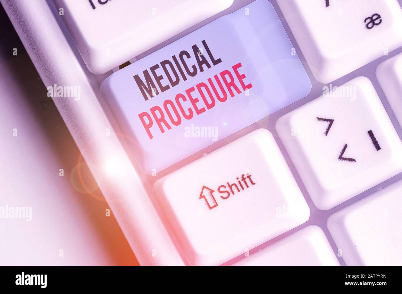Word writing text Medical Procedure. Business photo showcasing a ...