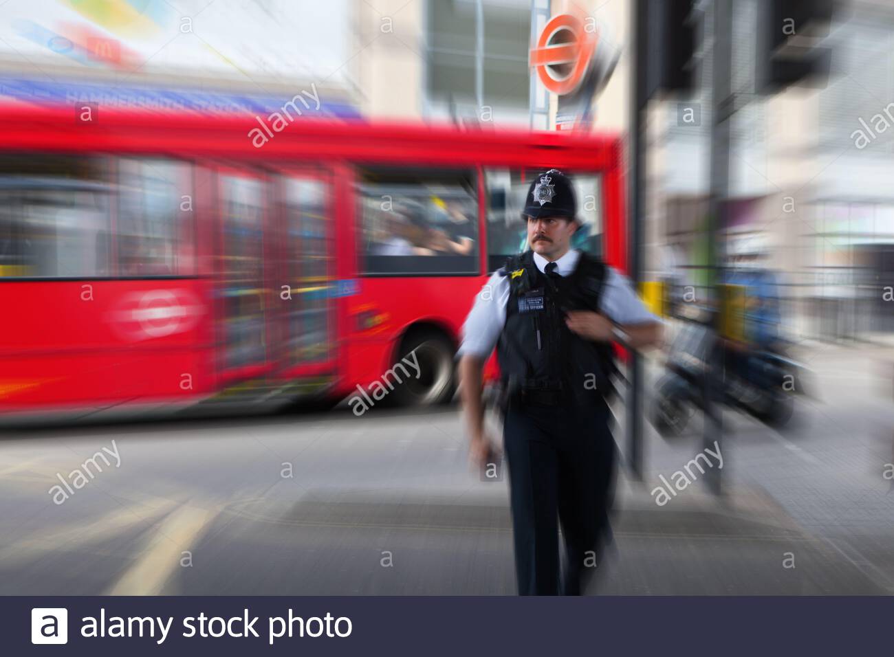 Policeman London Walking High Resolution Stock Photography and Images ...