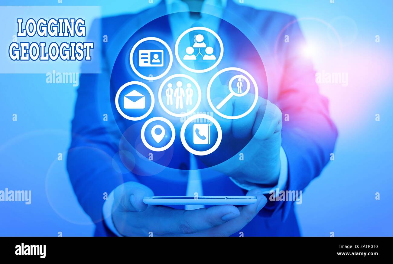 Writing Note Showing Logging Geologist Business Concept For Layout And Execution Of Definition