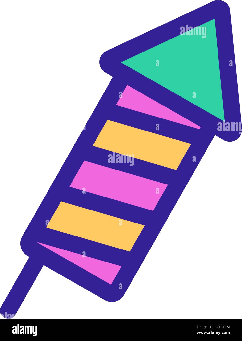 flapper icon vector. Isolated contour symbol illustration Stock Vector ...