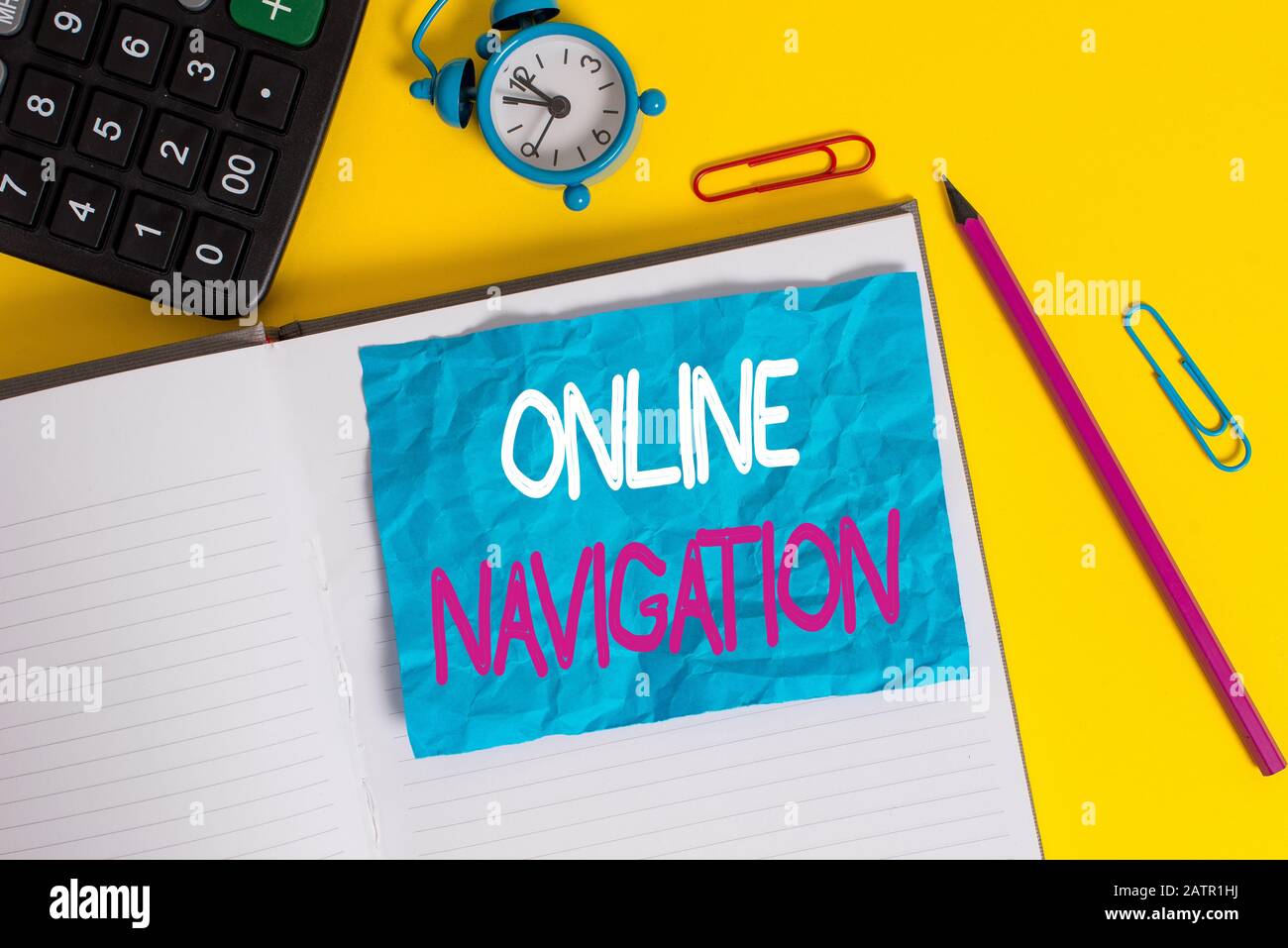 Conceptual hand writing showing Online Navigation. Concept meaning ...