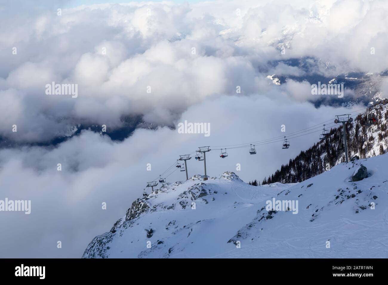 Whistler Ski Resort, British Columbia, Canada. Beautiful View of the ...